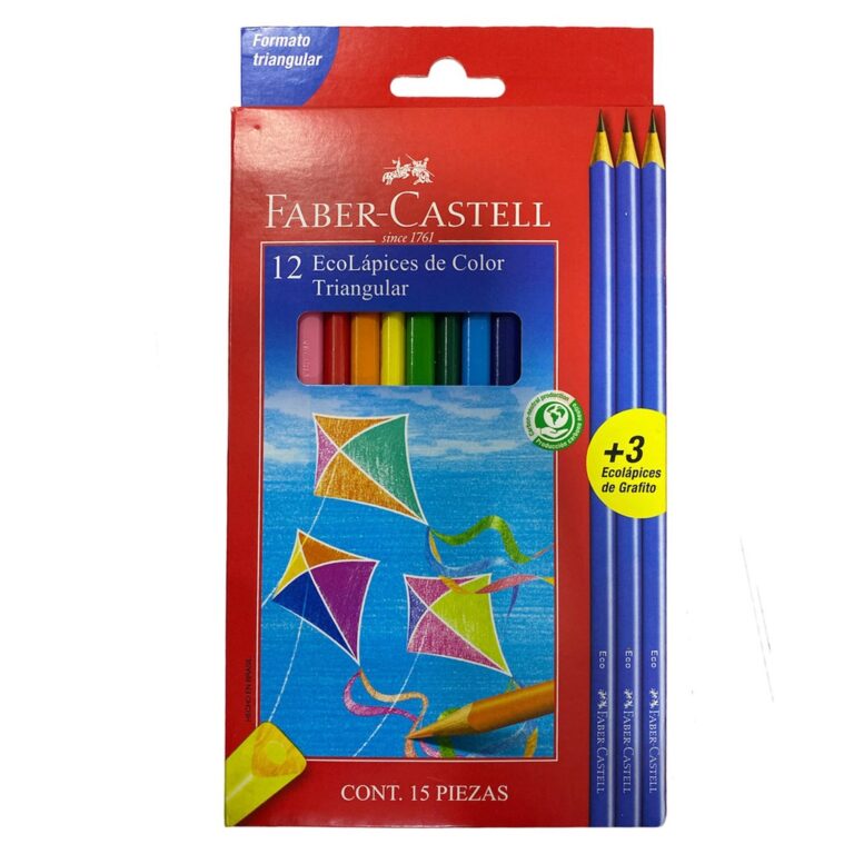 LAPIZ COLOR FABER-CASTELL 15 UNIDADES - La Estrellita