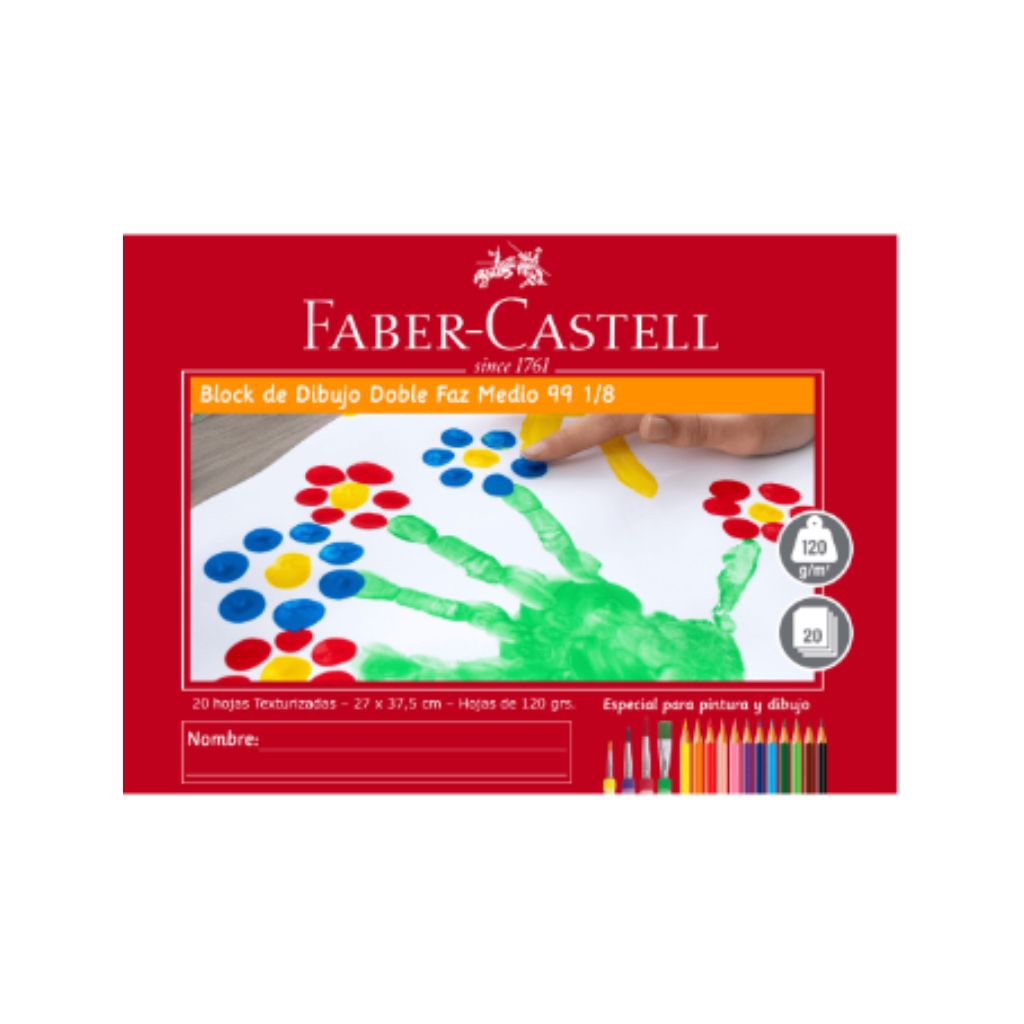 BLOCK DIBUJO FABER-CASTELL MEDIO 99 1/8 - La Estrellita